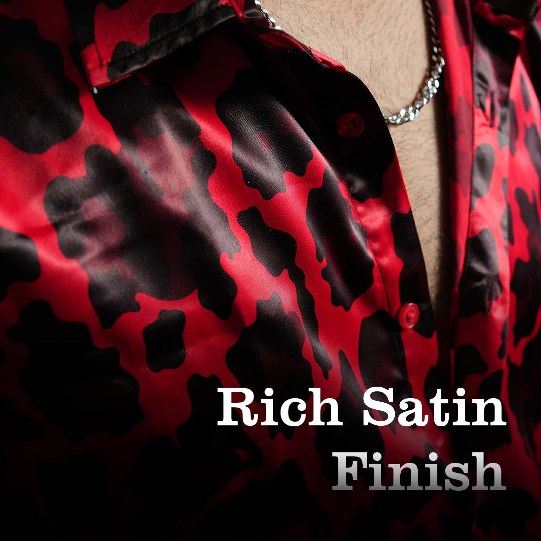 Buy Red Leopard Shirt Online | Full Sleeves Shirt | Mydesignation