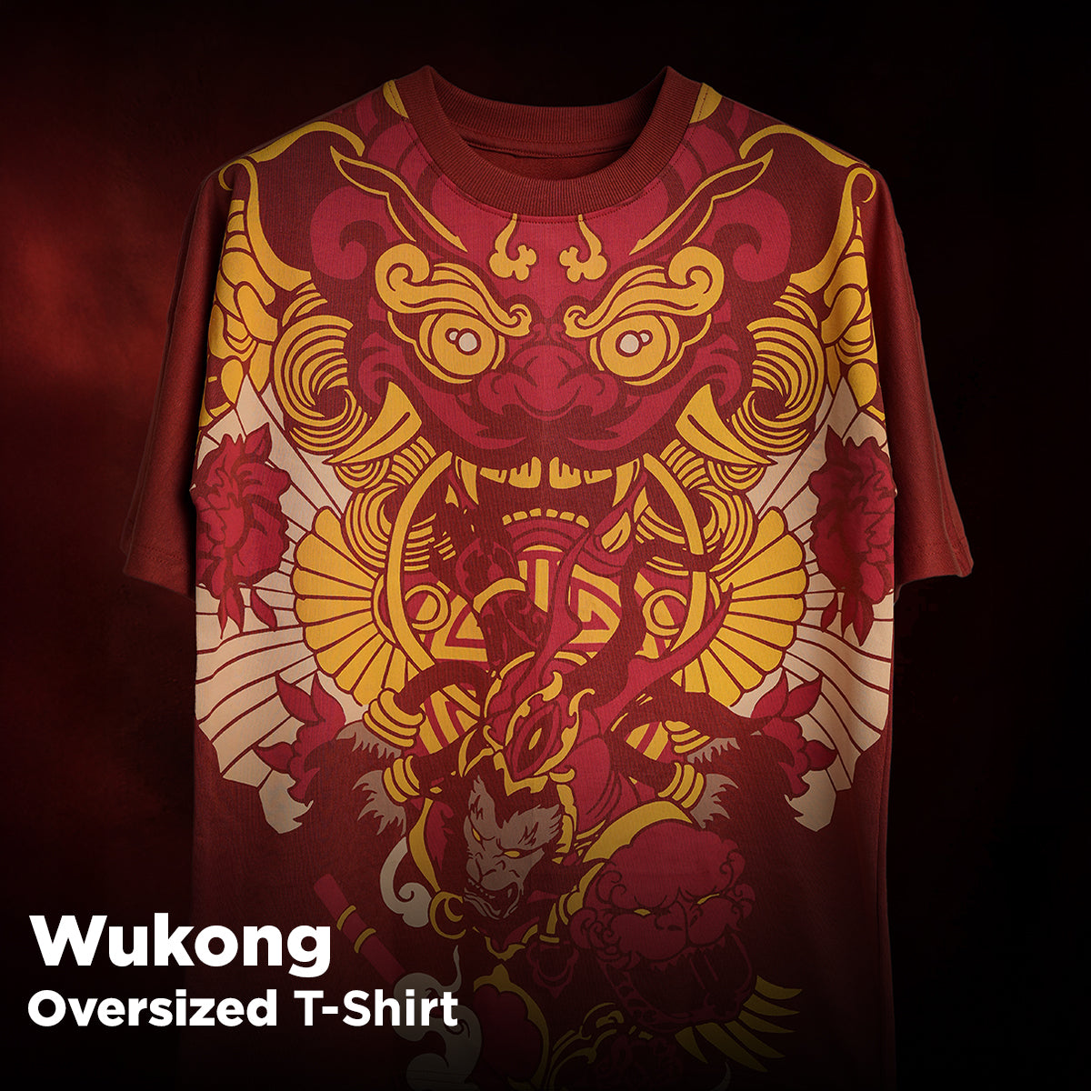 Wukong Oversized Tshirt | Premium Cotton | Chinese Folklore Warrior ...