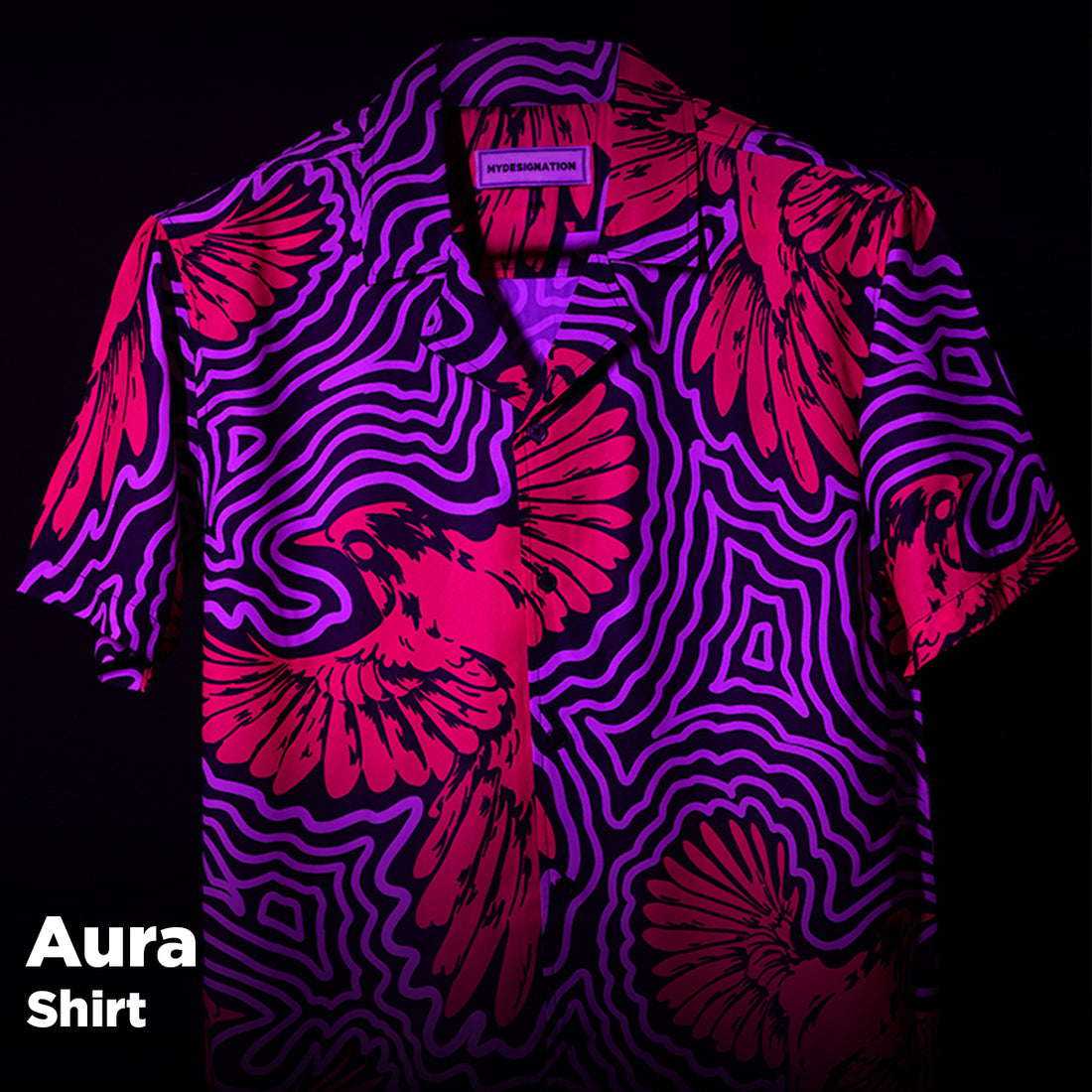 Buy Aura Shirt | UV Glow Shirts Online | Mydesignation