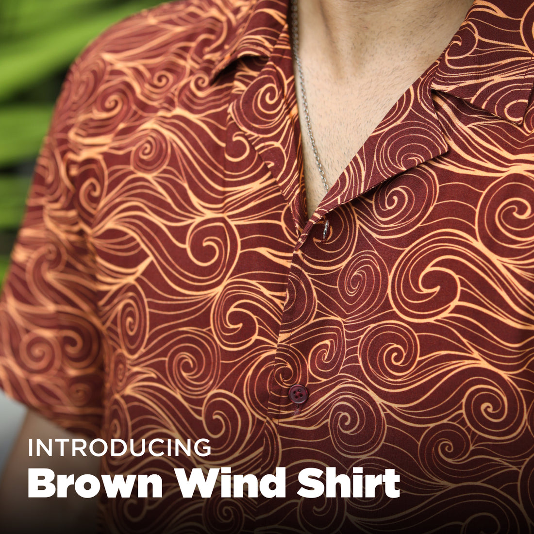 Brown Wind Pattern Shirt For Men | Casual Shirts | Mydesignation