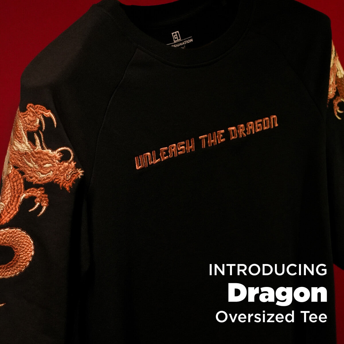 Dragon Printed T Shirts For Men | Heavy Gauge Oversized Tee – Mydesignation