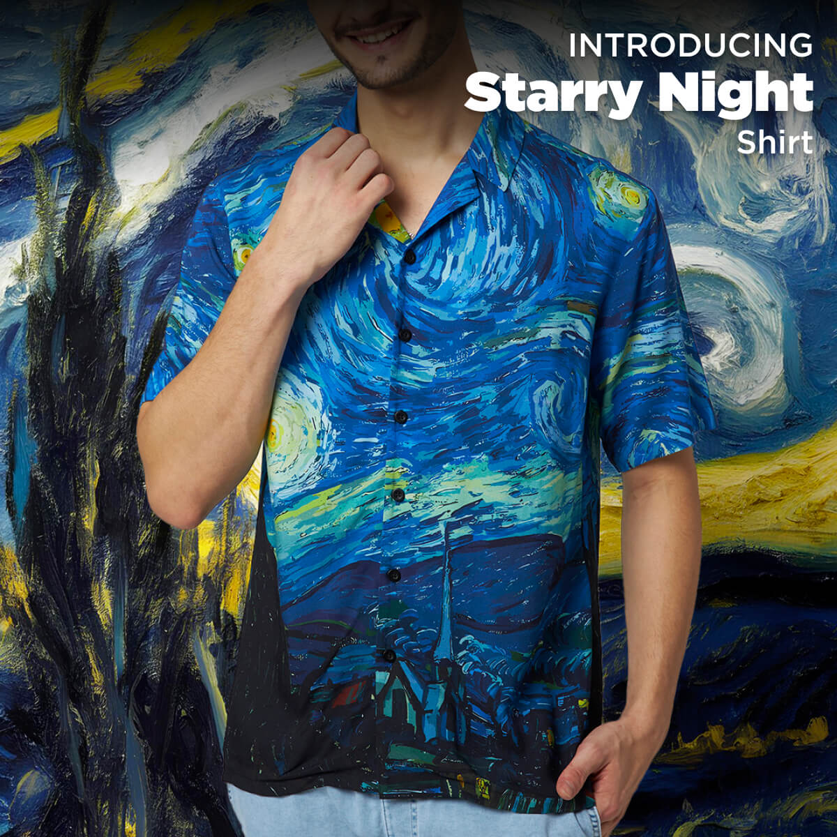 Starry Night Shirt | Vincent Van Gogh Inspired – Mydesignation