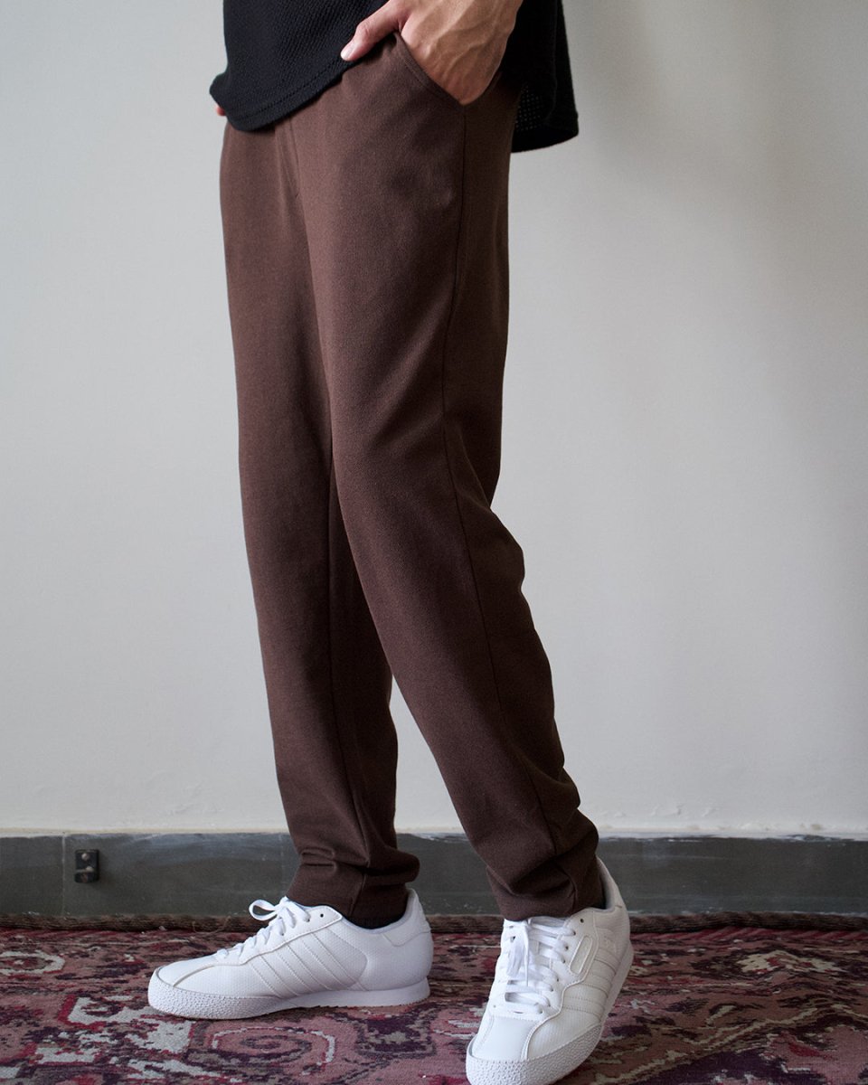 Men's Coffee Brown Cotton Pants - Everyday Wear | Mydesignation ...
