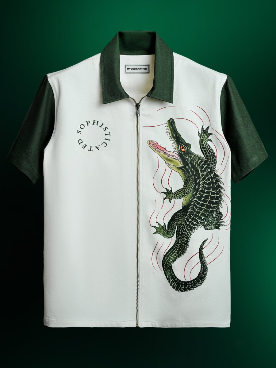 Crocodile Shirt | Cotton Shirt | Mydesignation – MyDesignation