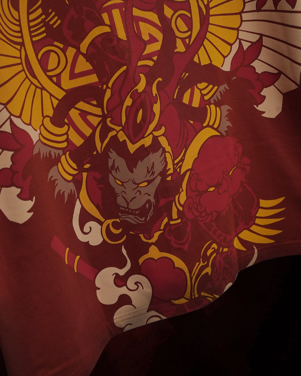 Wukong Oversized Tshirt | Premium Cotton | Chinese Folklore Warrior ...